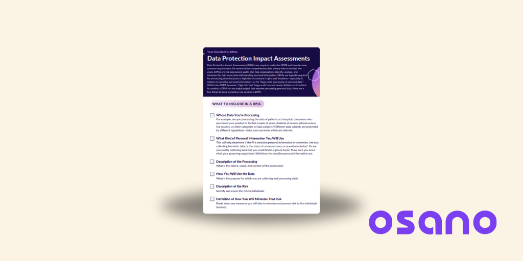 Privacy Assessments by Osano | Data Privacy Assessment Tool | Osano